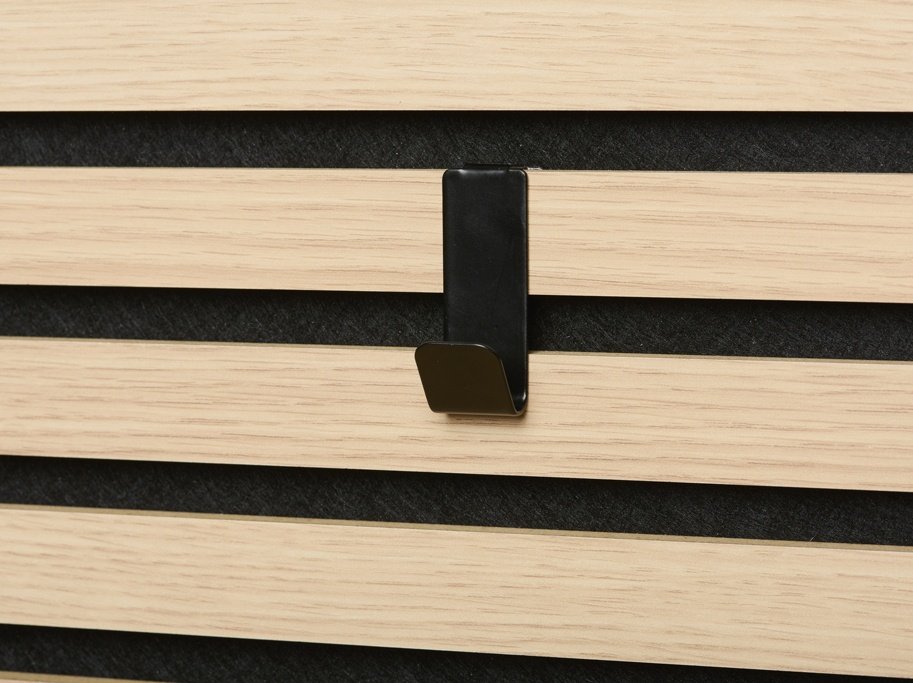 Sort krog - 2 stk. til akustikpaneler - Enkel montage - Se